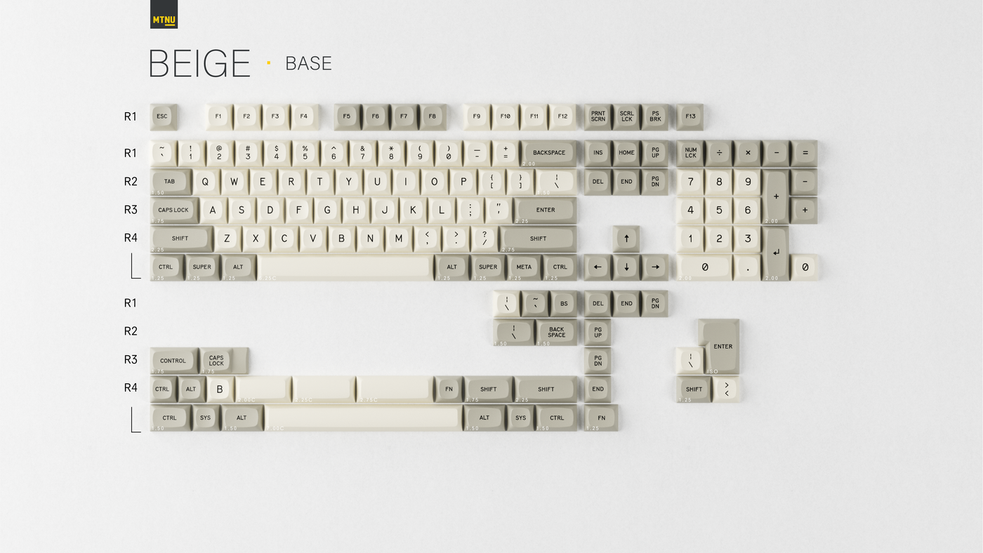 GMK MTNU Classic Beige