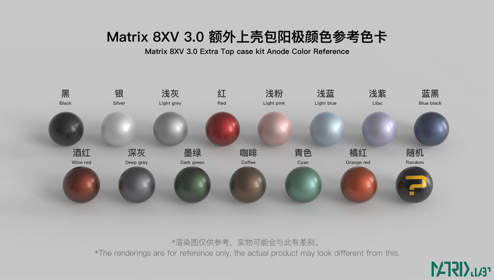 Matrix 8XV 3.0 Keyboard Kit - Extra Top (WKL)