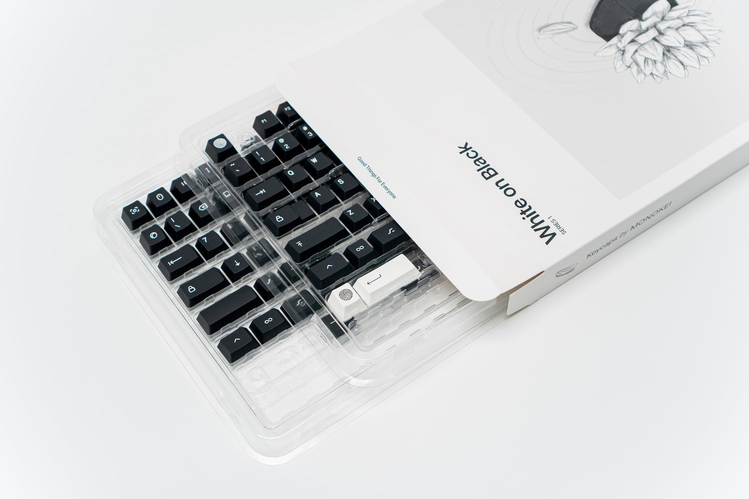 Keycaps by Monokei – Series 1: White on Black
